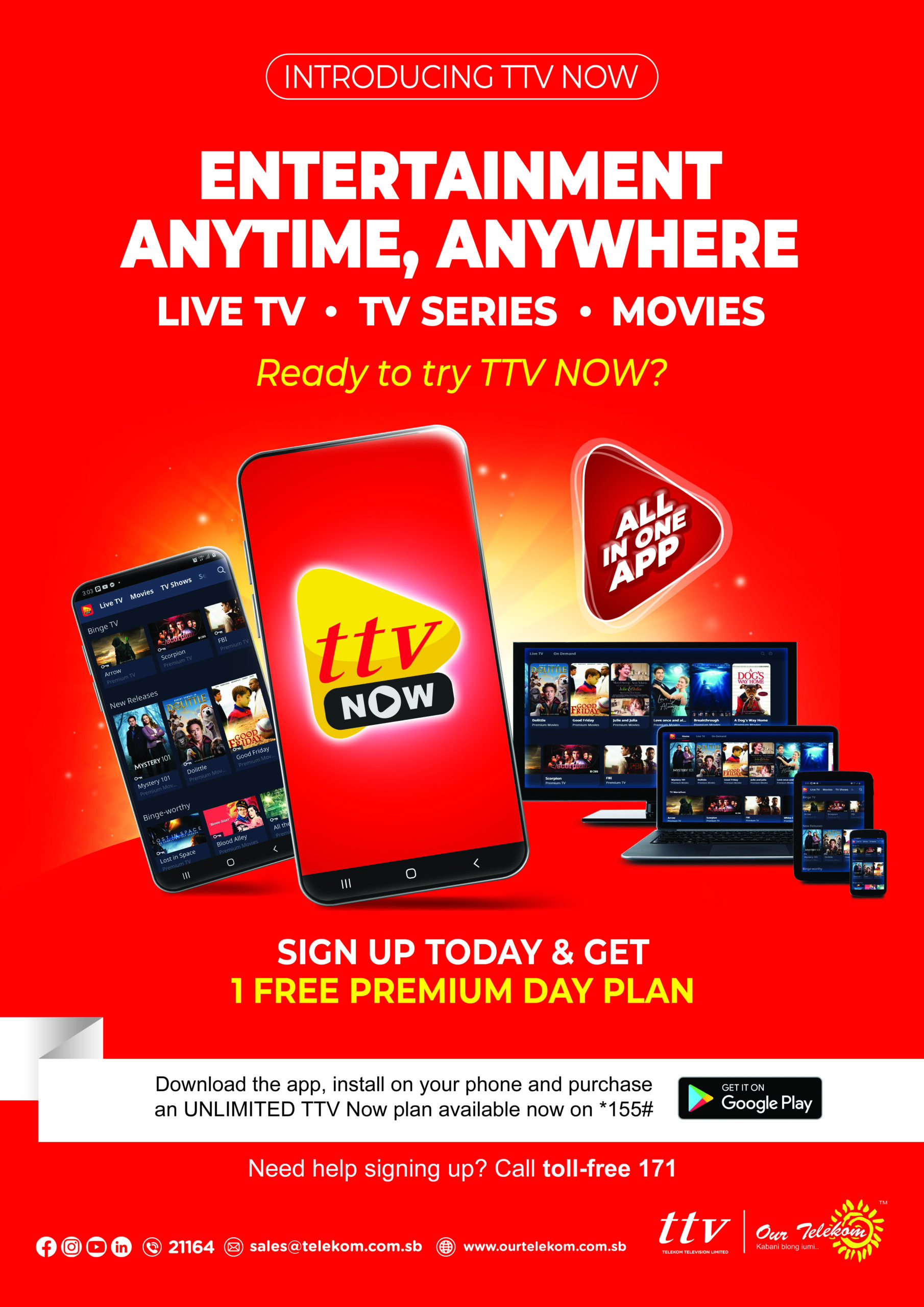 Our Telekom: TTV Promotion – Solomon Classifieds